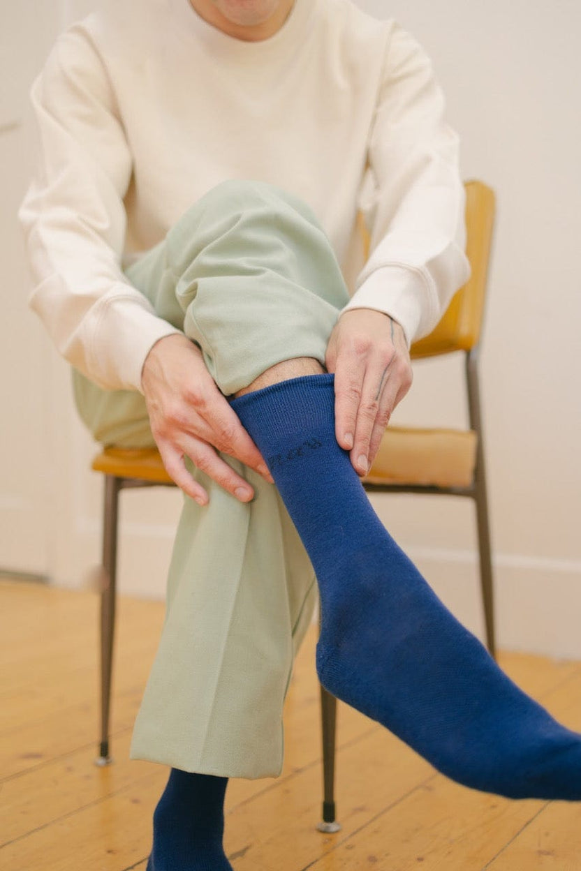 Cashmere & Australian Merino Wool Cushioned Dress Sock - Paire