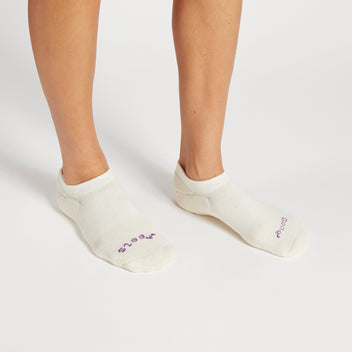 Australian Merino Wool-Blend Cushioned Ankle Socks - Paire