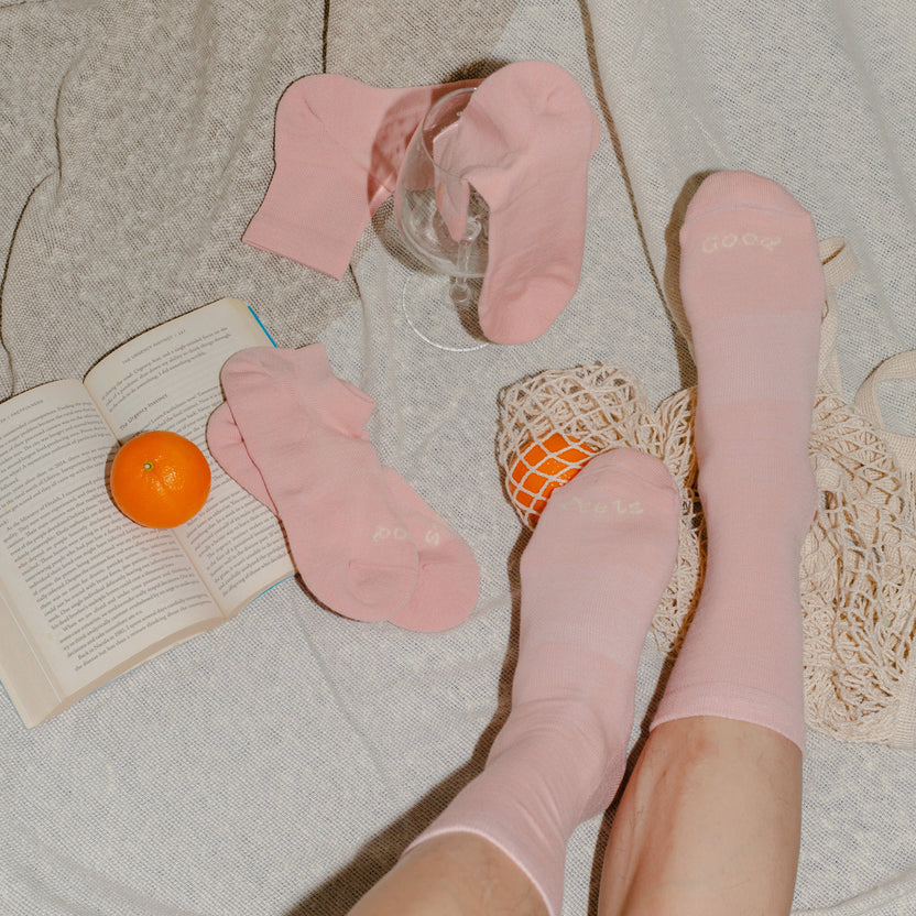 Australian Merino Wool-Blend Cushioned Winter Calf Socks - Paire