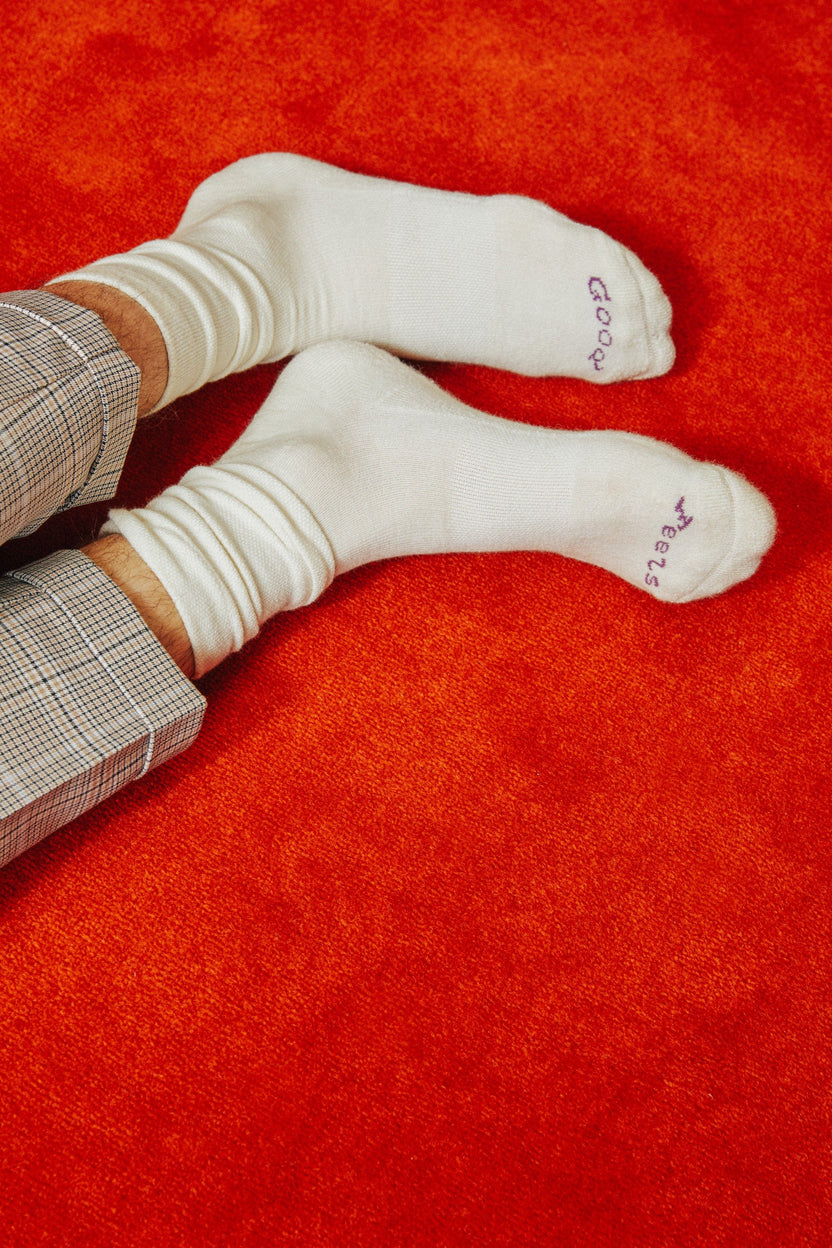 Australian Merino Wool-Blend Cushioned Winter Calf Socks - Paire